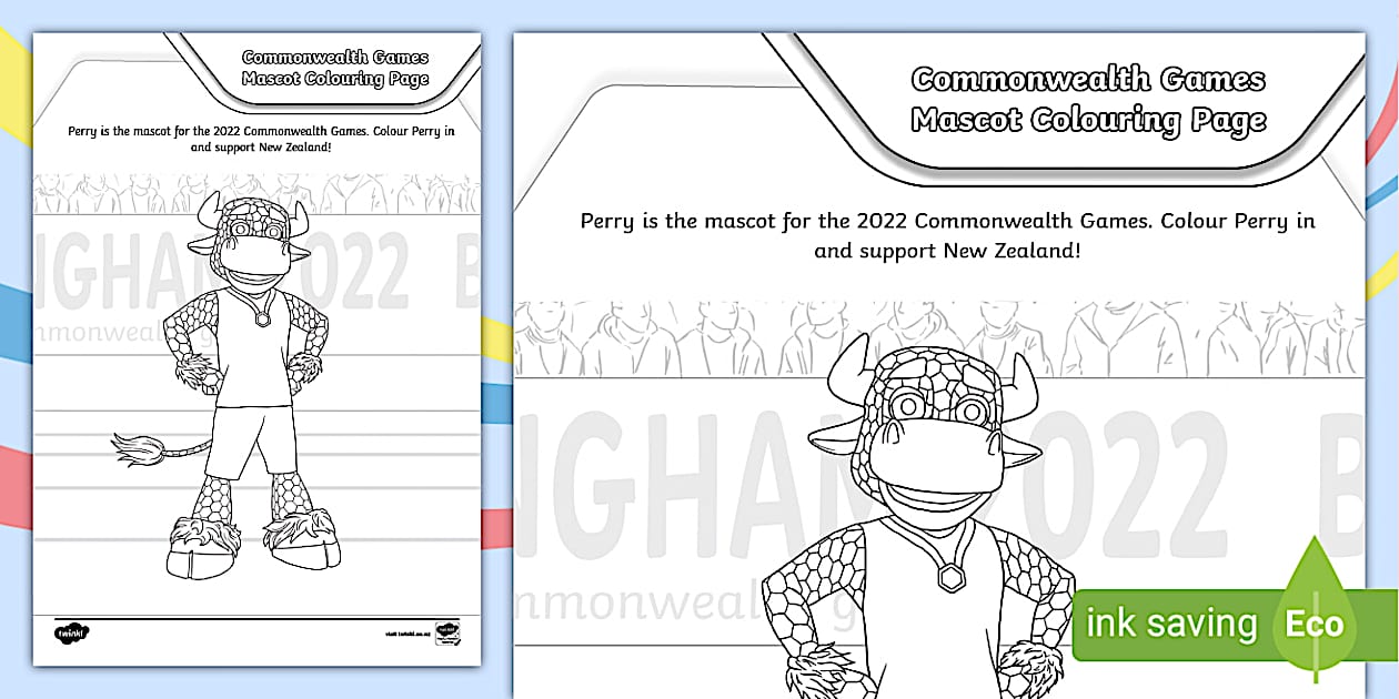 Perry the Bull Mascot Colouring Years 3-4 (teacher made)