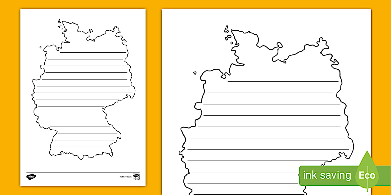 Germany Writing Template (Teacher-Made) - Twinkl