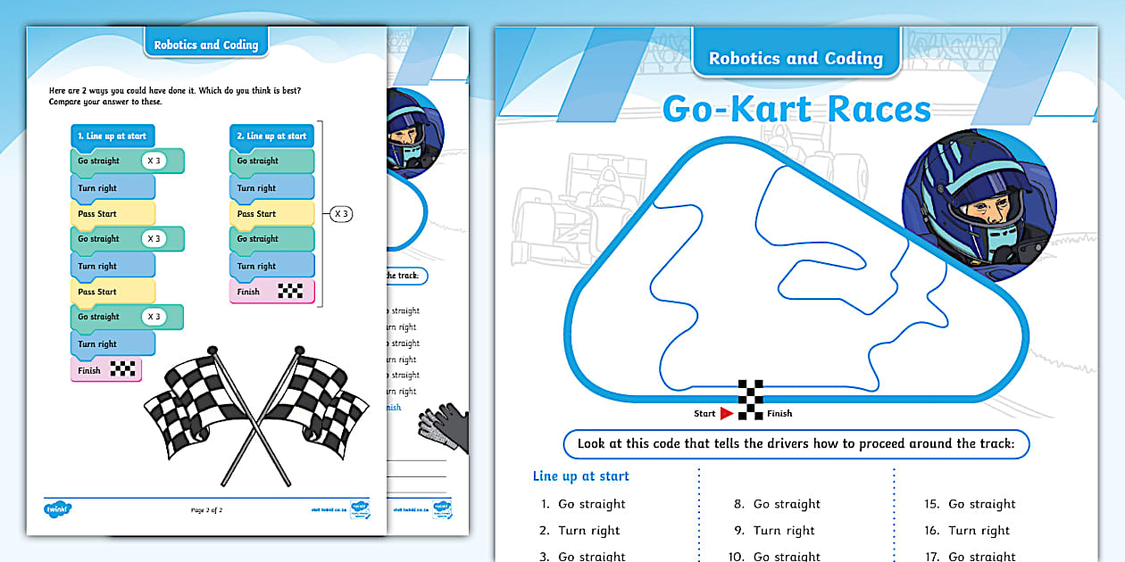 Robotics and Coding: Go-Kart Races (teacher made) - Twinkl