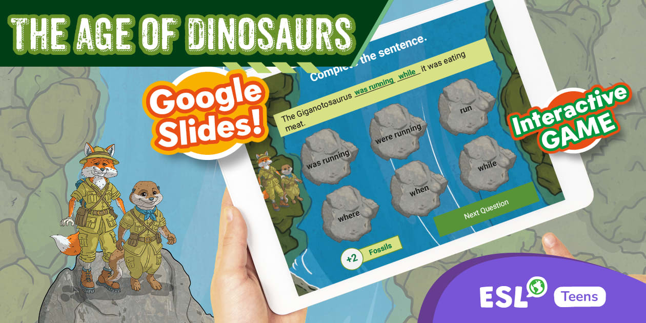 ESL Age of Dinosaurs Game - Stepping Stones