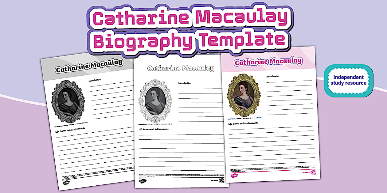Catharine Macaulay Biography Template