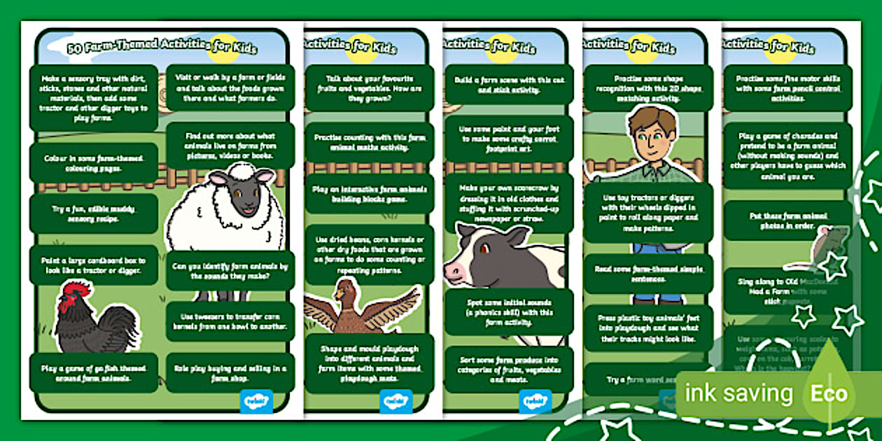 50 Farm-Themed Activities for Kids (Ages 2 - 5) - Twinkl