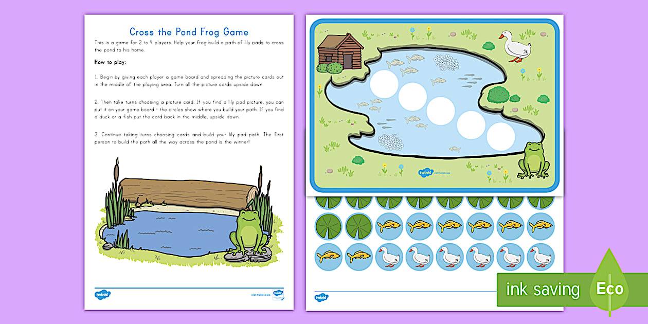 Cross the Pond Game (teacher made) - Twinkl