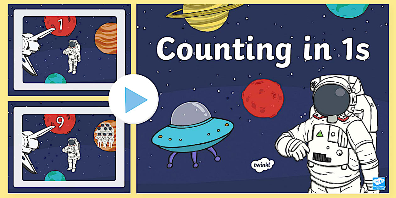 Space Themed Counting PowerPoint - Space Themed Counting PowerPoint