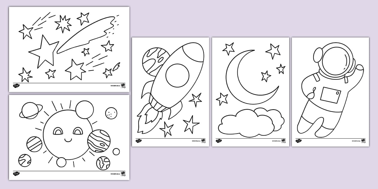 My First Solar System Colouring Pack (teacher made) - Twinkl