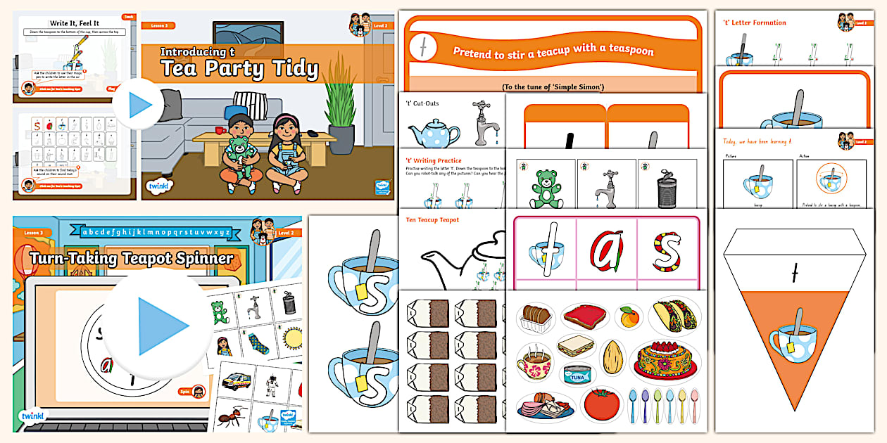 't' Lesson Pack - Level 2 Week 1 Lesson 3 (teacher made)
