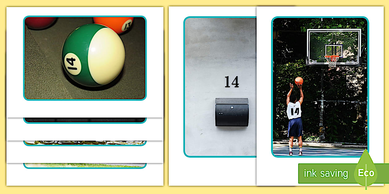 All About Number 14 Display Photo Pack - Twinkl