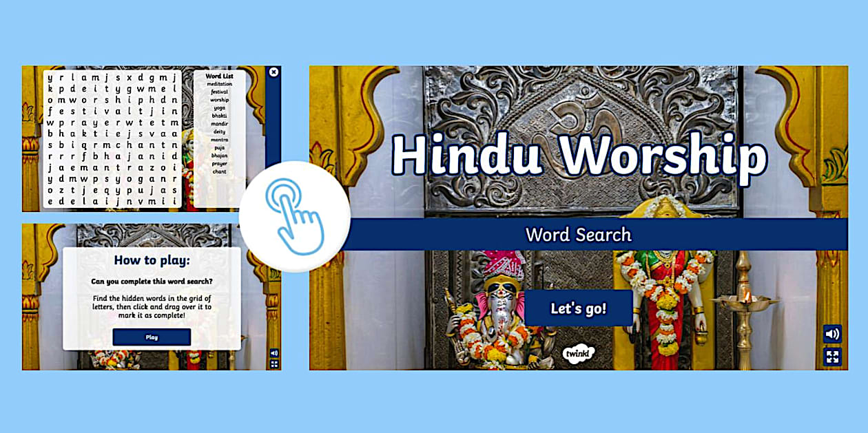 RE: Hindu Worship: UKS2 Interactive Word Search