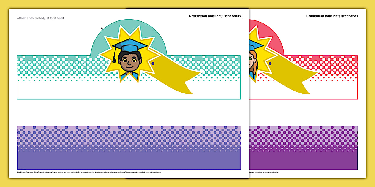 Graduation Role Play Headbands - Twinkl Ireland - Twinkl