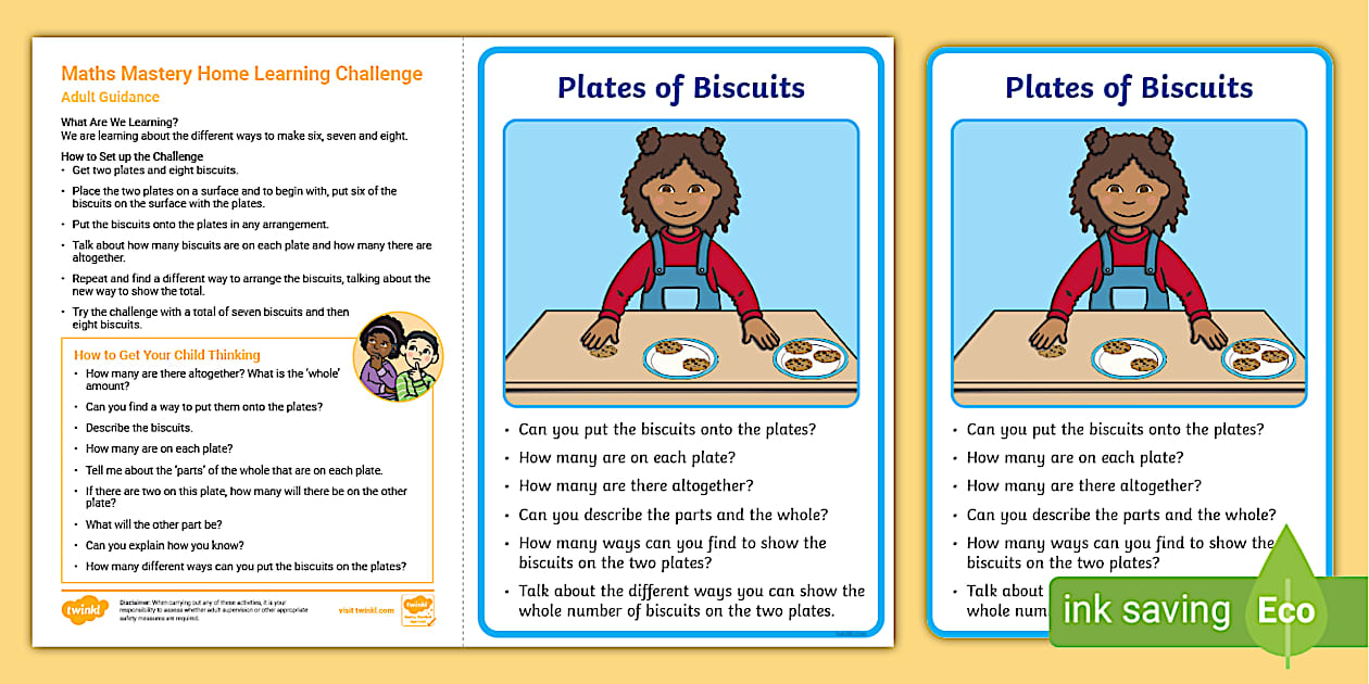 👉 Maths Composition of 6 7 8 Home Learning: Plates of Biscuits 👉 Maths Composition of 6 7 8 Home Learning: Plates of Biscuits