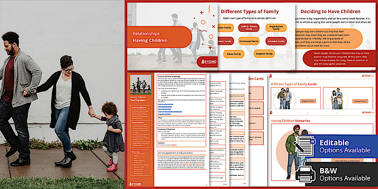 Having Children Lesson Pack (teacher made) - Twinkl