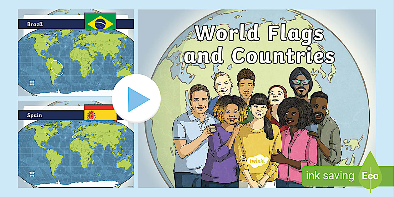 Flags and Countries PowerPoint | Geography Resources