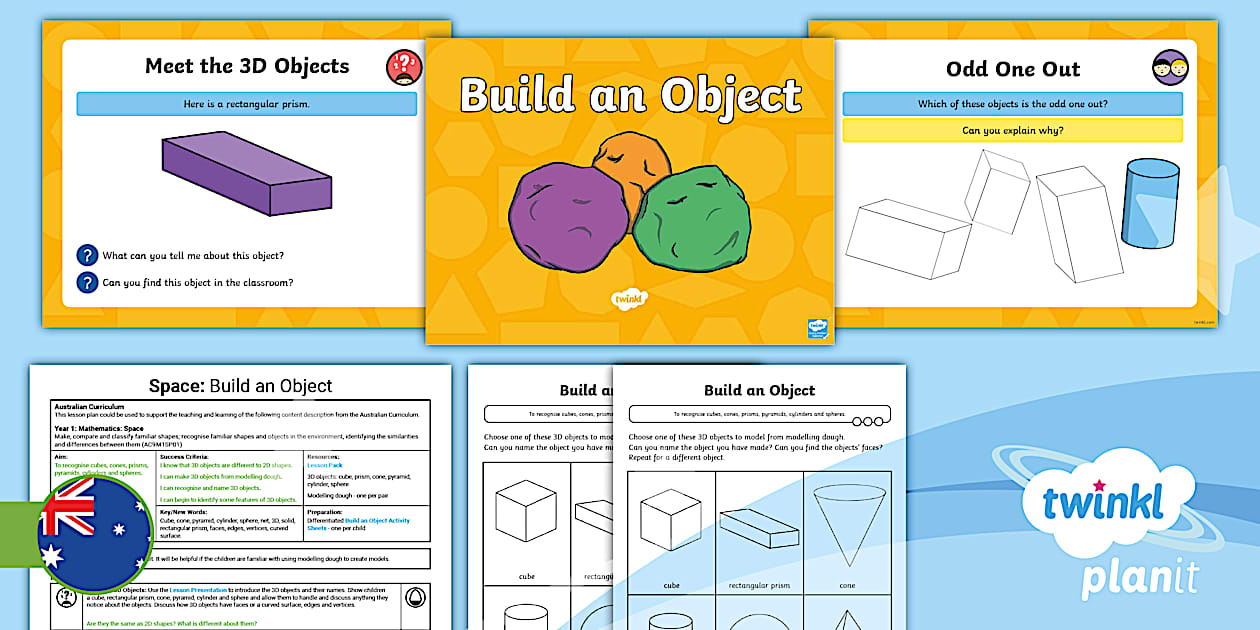 Year 1 Space: 3D Objects Lesson 1 - Twinkl PlanIt Aus