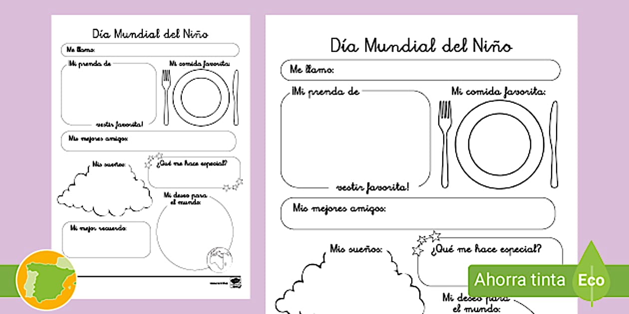 Ficha de actividad: Día Mundial del Niño