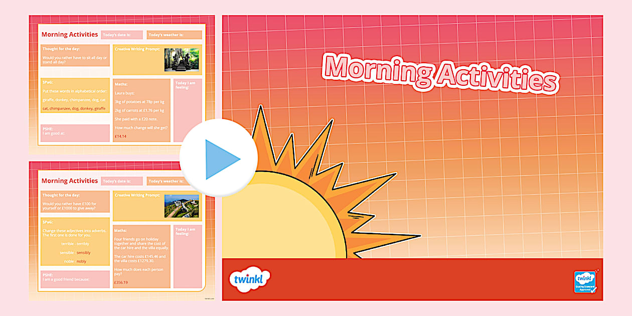 SEND Older Learners Morning Activities (teacher made)