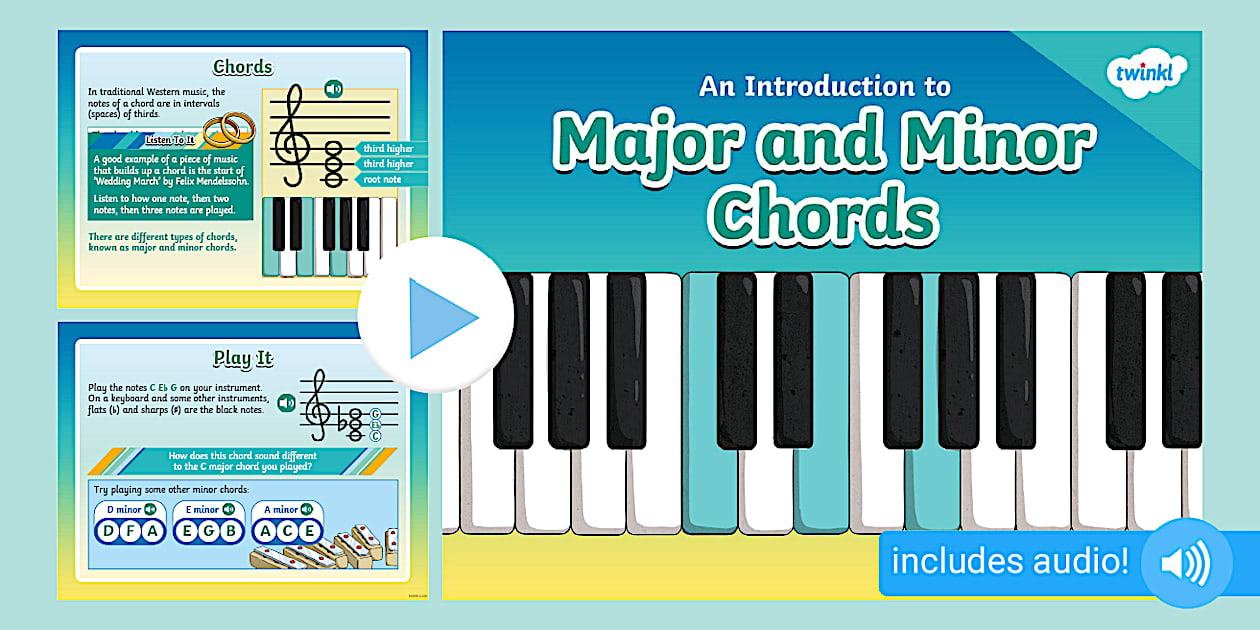 👉 KS2 An Introduction to Major and Minor Chords PPT