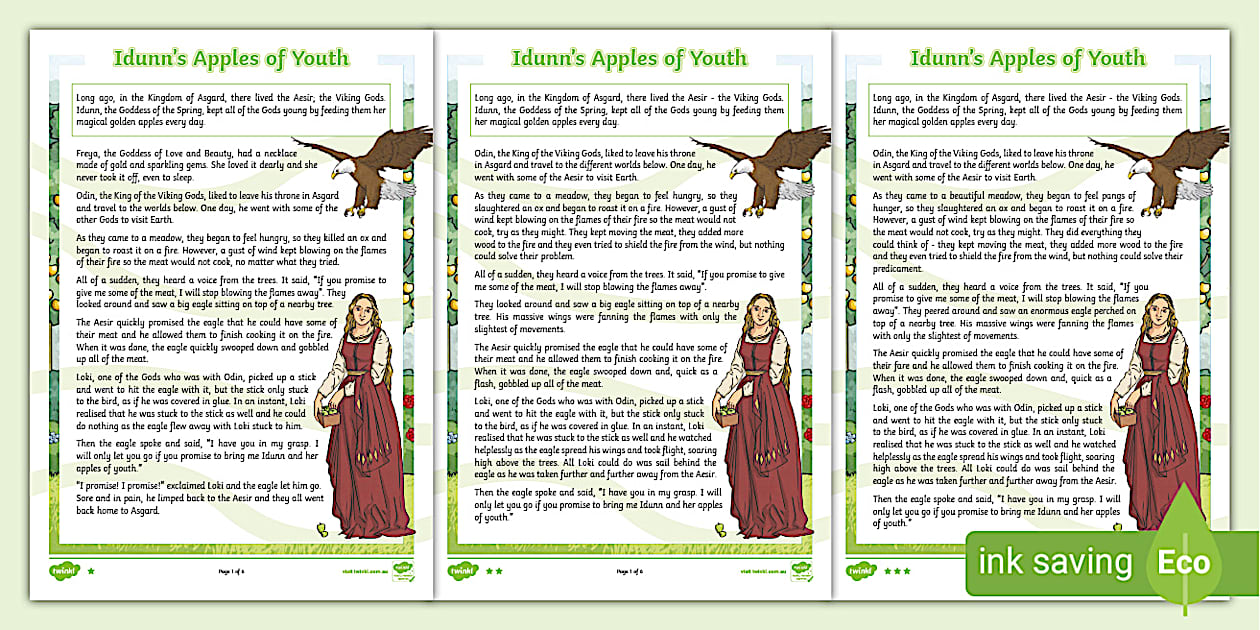 Idunn's Apples of Youth Differentiated Reading Comprehension