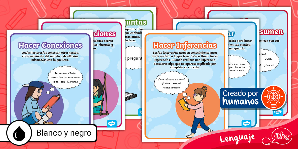 Pósters | Estrategias | Comprensión de Lectura - Twinkl
