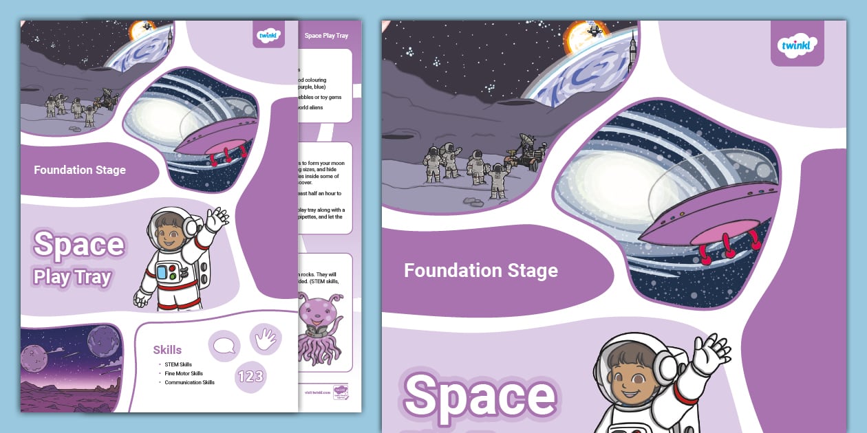 Northern Ireland EYFS Foundation Stage Play Tray: Space