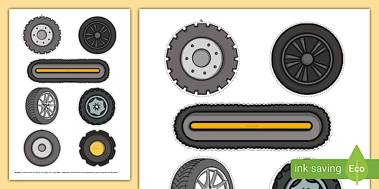 Wheels Display Cut-Outs (teacher made) - Twinkl