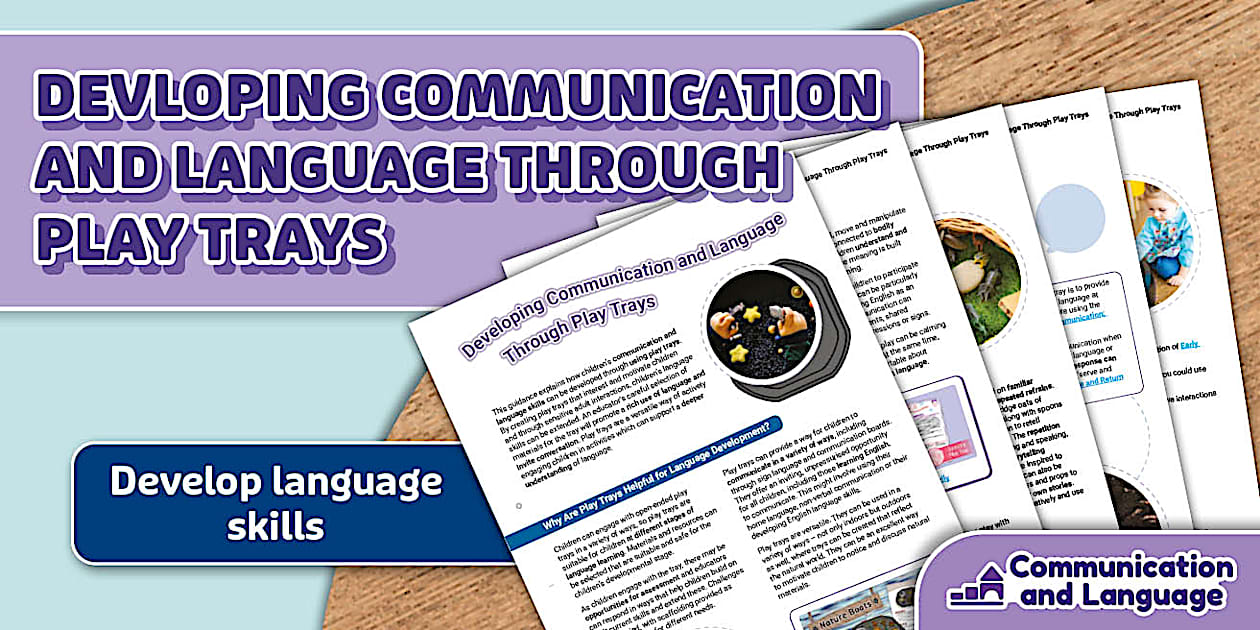 Developing Communication and Language Through Play Trays