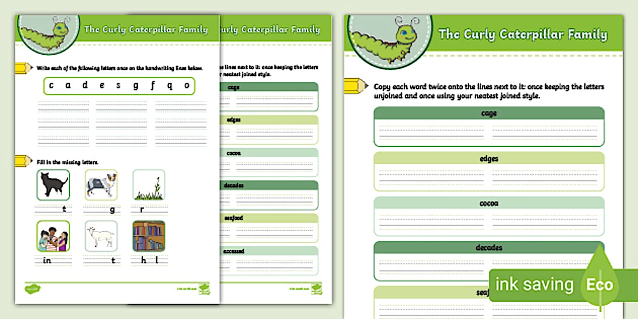 The Curly Caterpillar Family UKS2 Assess & Review Resources