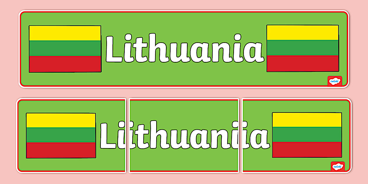 Lithuania Display Banner (teacher made) - Twinkl