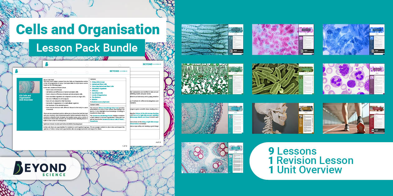 Cells and Organisation Lesson Pack Bundle | Beyond