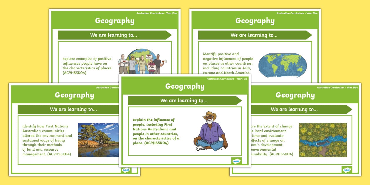 Yr 5 Georgraphy Aus HASS Content Descriptor Statements