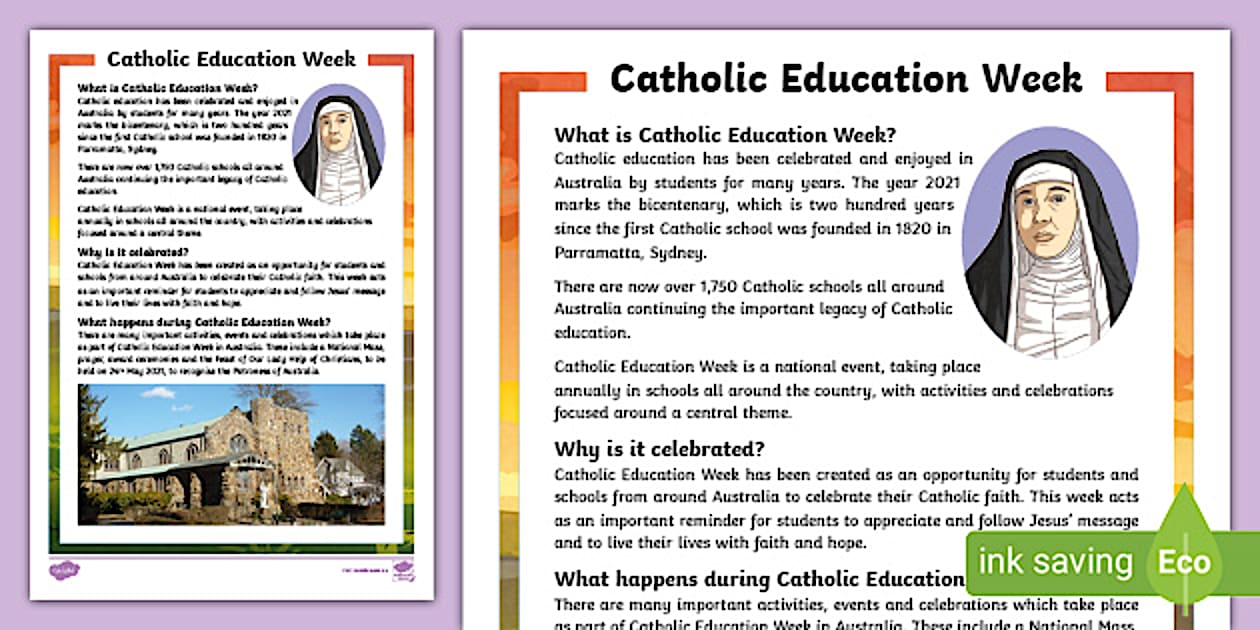 Catholic Education Week Fact File