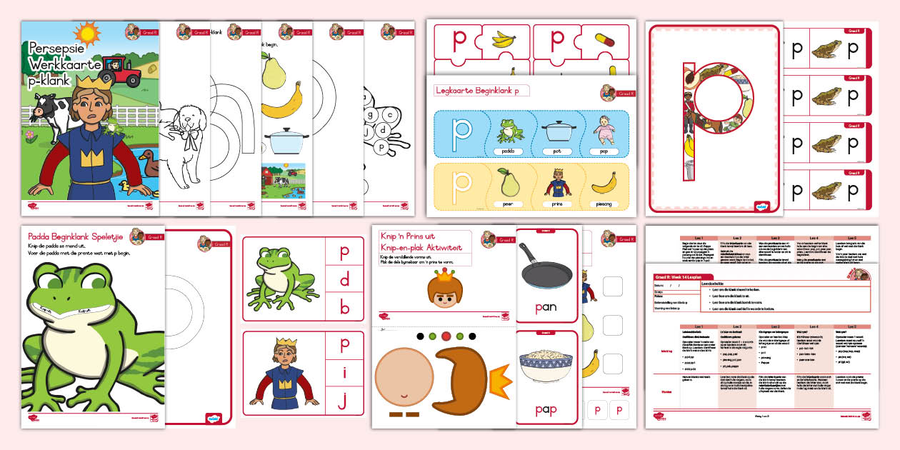 Graad R Klanke Hulpbronpakket p (professor feito) - Twinkl