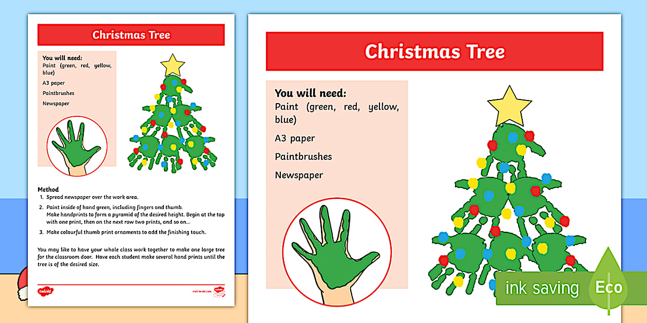 Christmas Handprint Craft | Twinkl Festive Fun - Twinkl