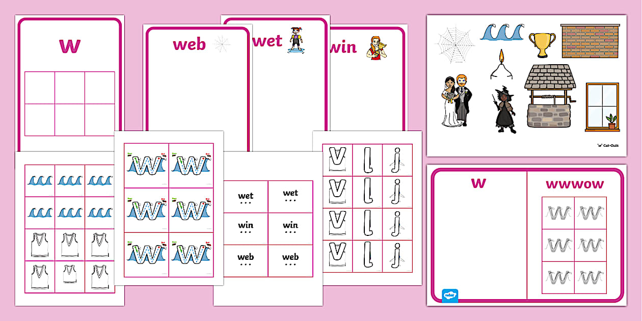 'w' - Level 3 Phonics SEND Workstation Pack (teacher made)