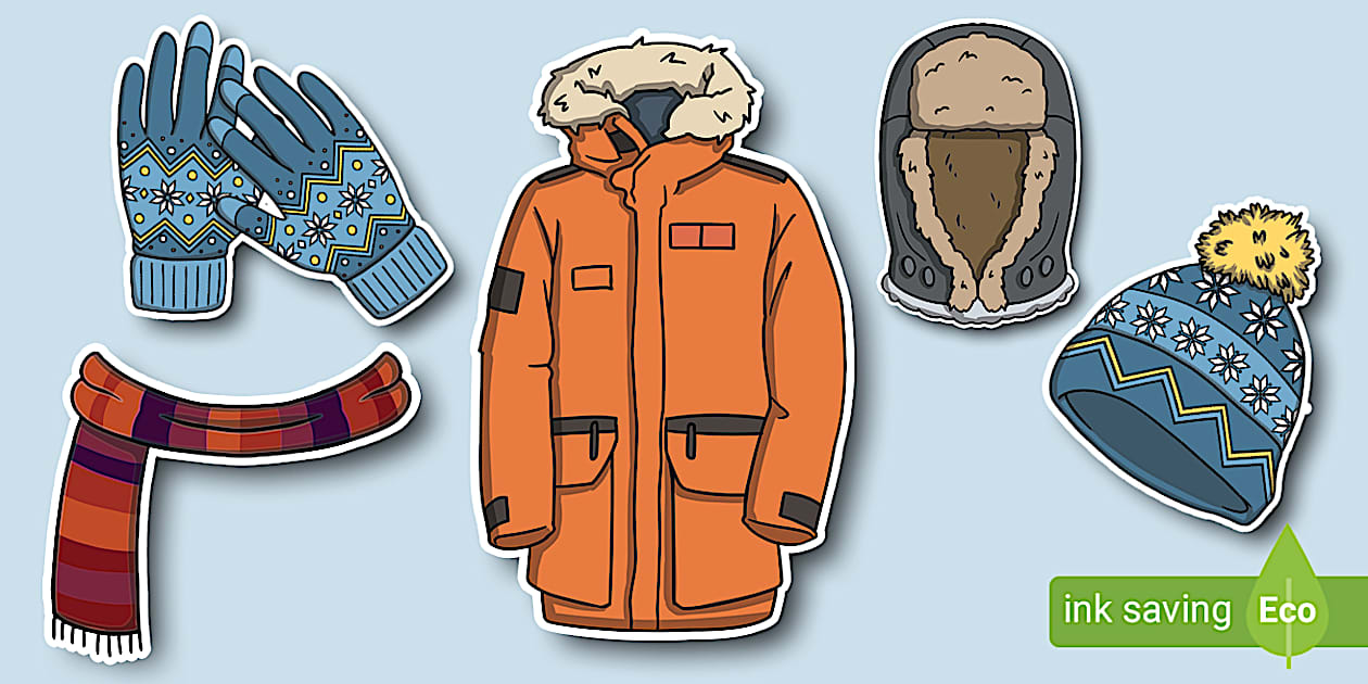 Winter Clothes Cut-Outs (Teacher-Made) - Twinkl