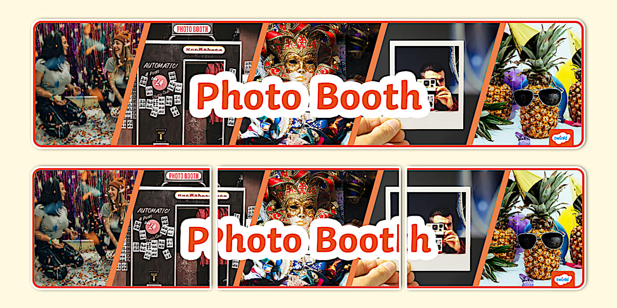 Photo Booth Photo Display Banner (Teacher-Made) - Twinkl