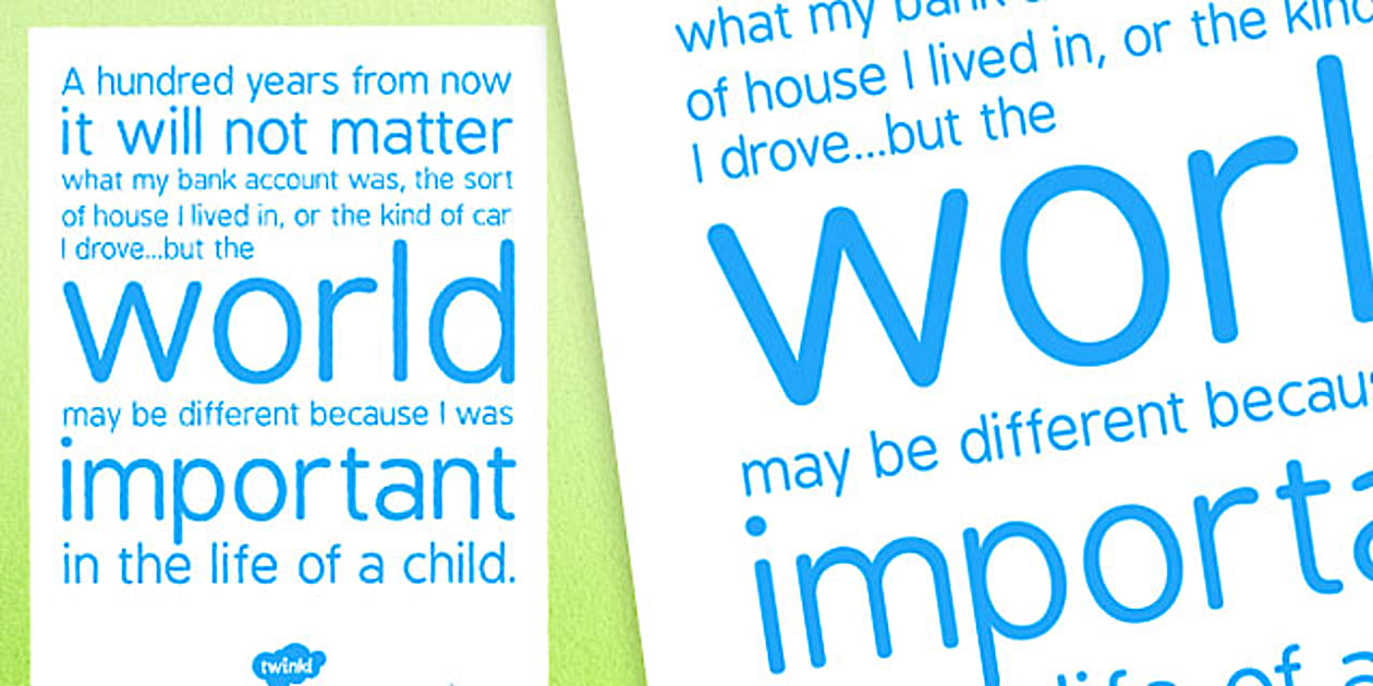 Inspirational Display Poster (teacher made) - Twinkl