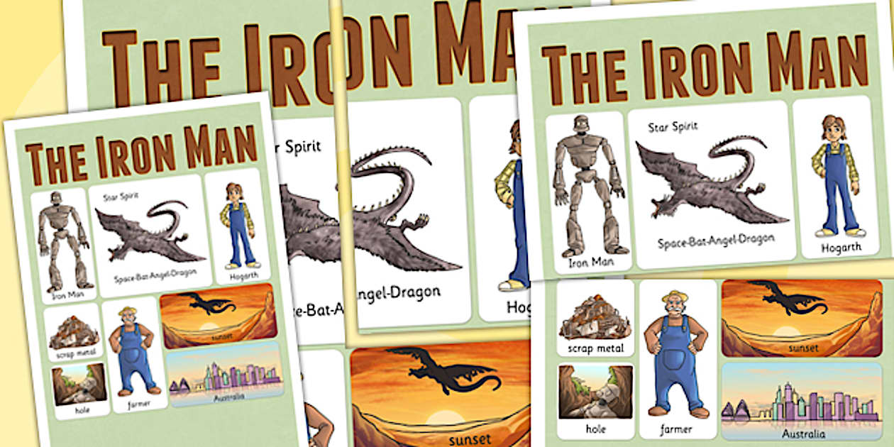Editable The Iron Man Vocabulary Poster - Twinkl