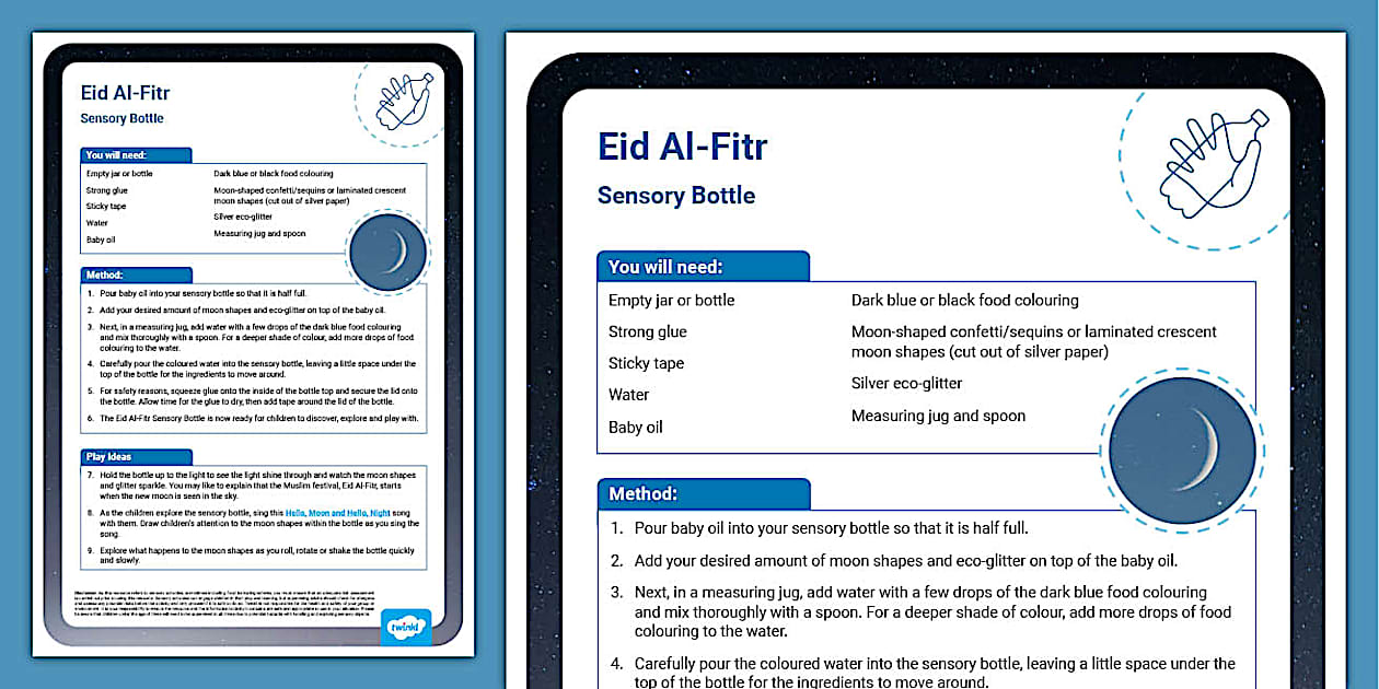 Eid Al-Fitr Sensory Bottle | Twinkl (creat de profesori)