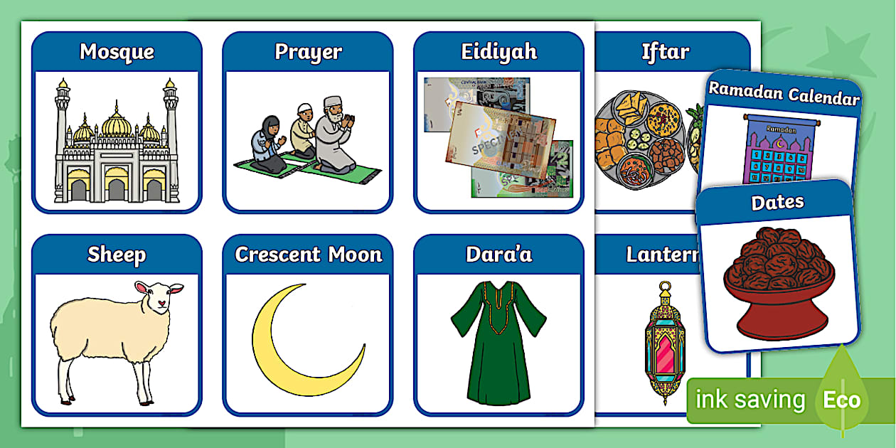 Ramadan and Eid Picture Cards - Ramadan - Twinkl
