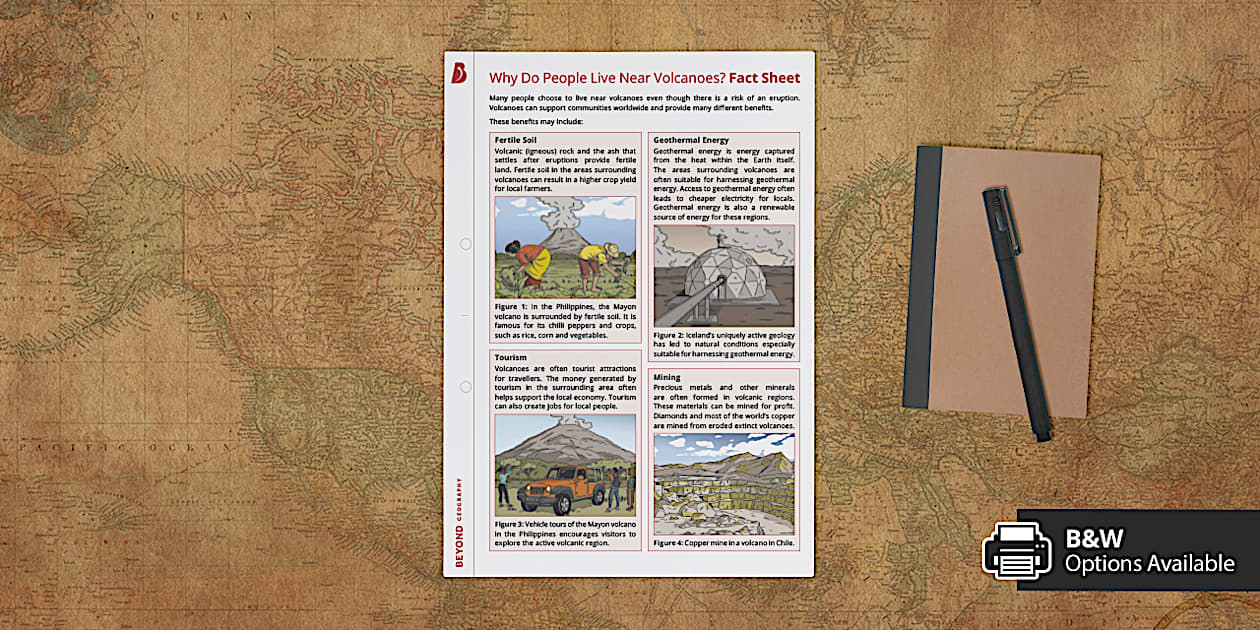 Why People Live Near Volcanoes Fact Sheet