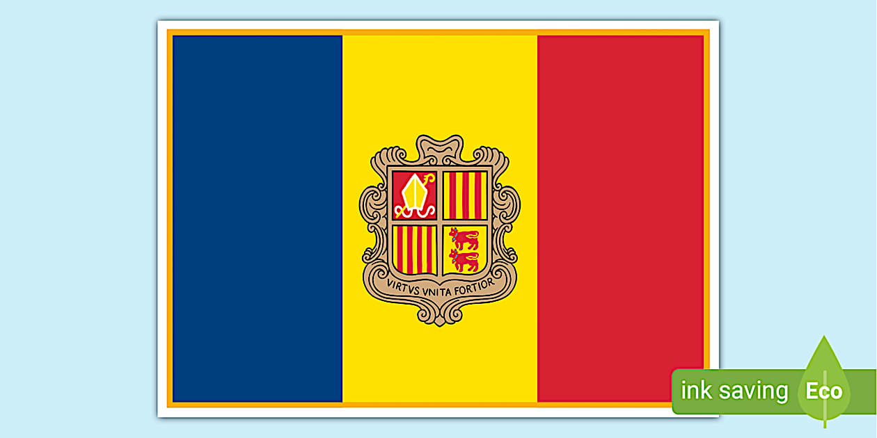 Andorra Flag Poster | Display Posters | Geography
