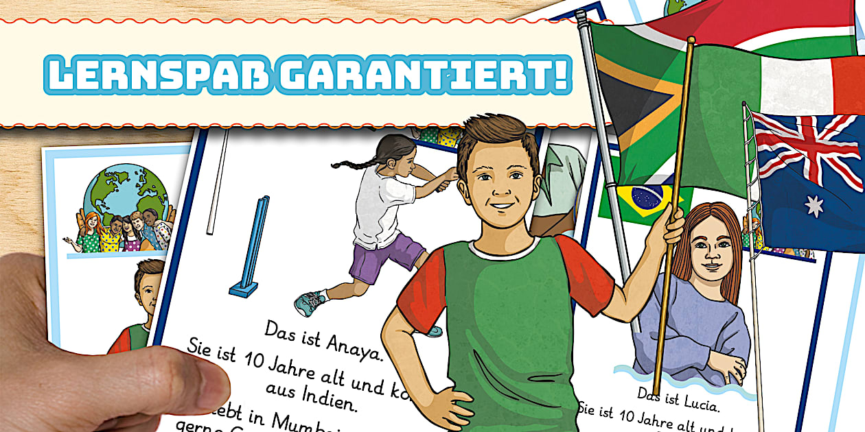 Kinder aus der ganzen Welt - Flash-Karten