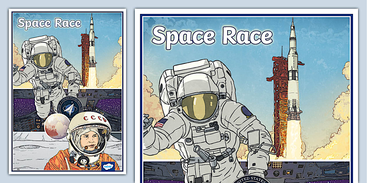 Space Race Display Poster (teacher made) - Twinkl