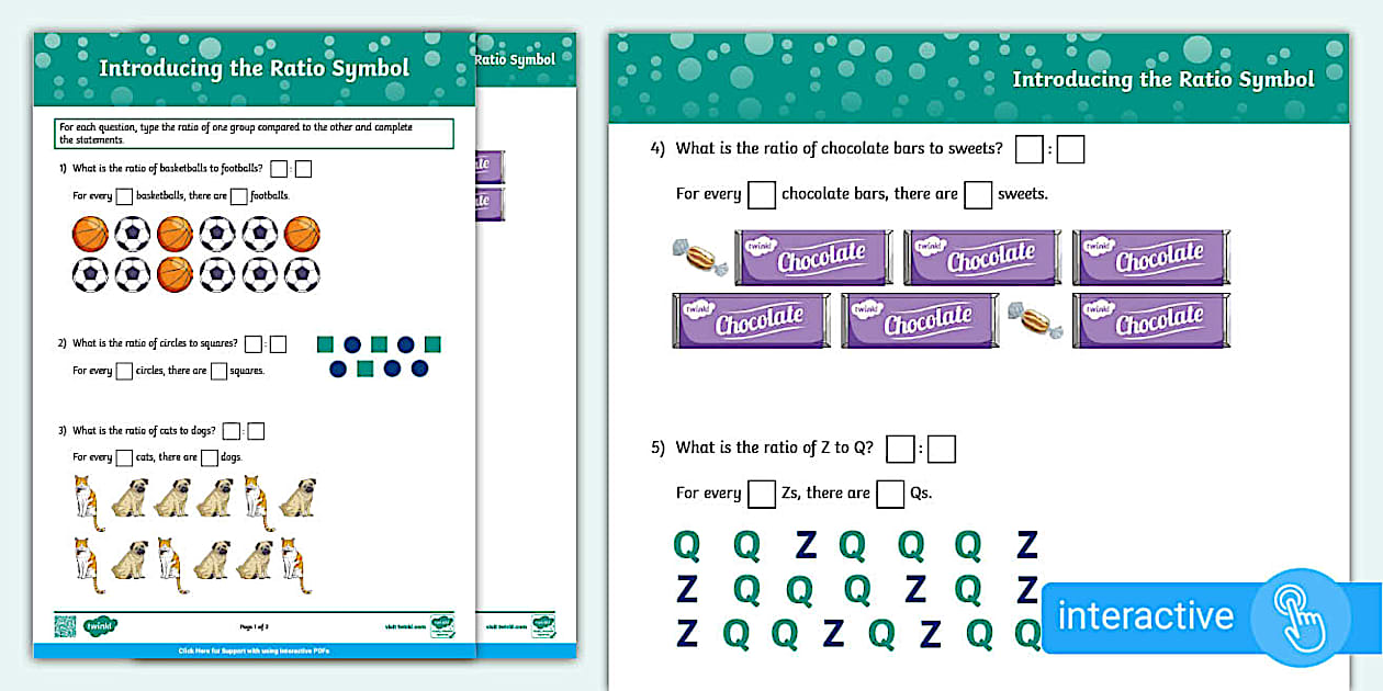 👉 Digital PDF for White Rose Maths Y6 Introducing Ratio Symbol