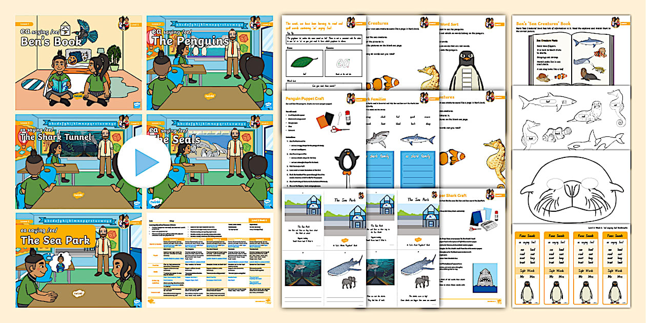 NZ Phonics: Level 5: Week 4: Weekly Phonics Lesson Pack