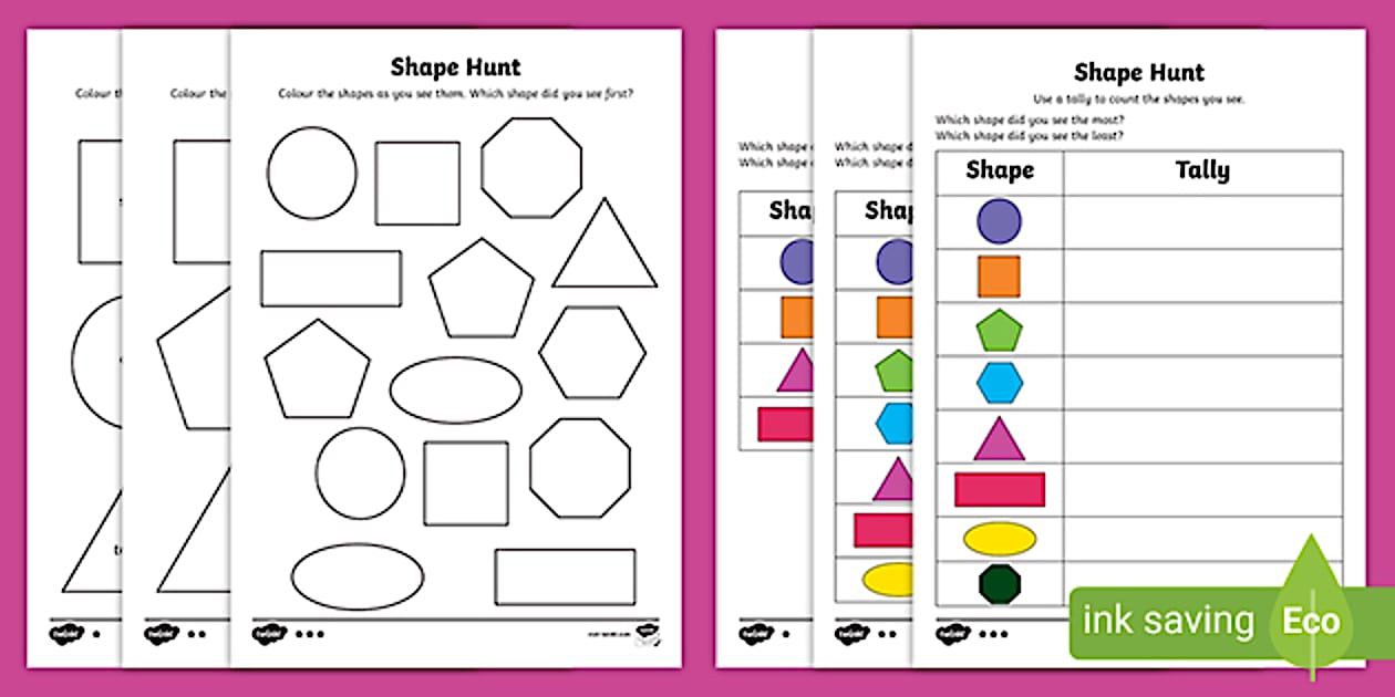 Similar Shapes Activity - Similar Shape Hunt Worksheet