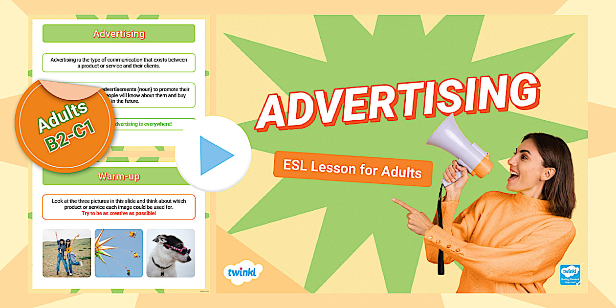 ESL Advertising Lesson [Adults, B2-C1] (professor feito)