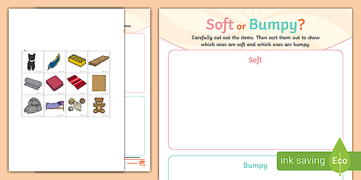 Textures Sorting Activity (creat de profesori) - Twinkl