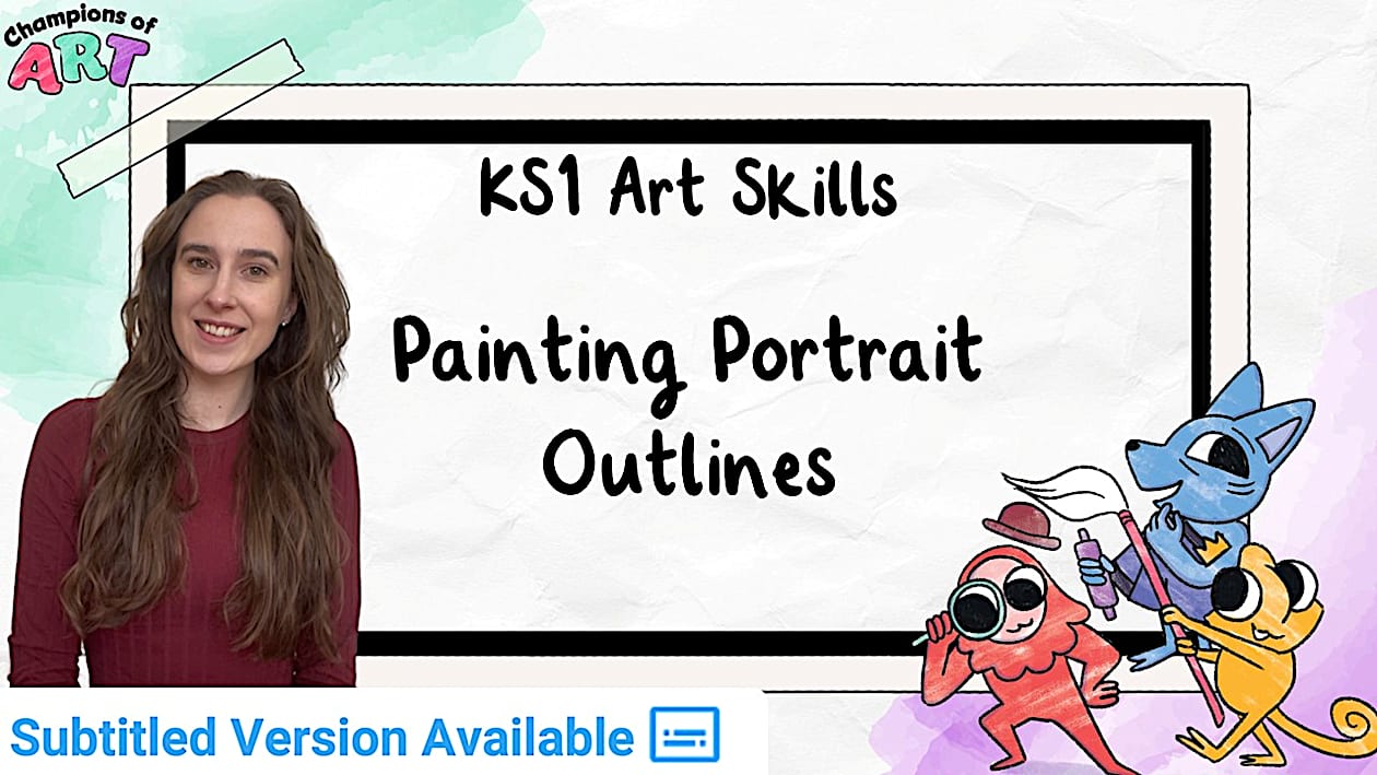 Painting Portrait Outlines Art Concept Video - Champions of Art : Familiar