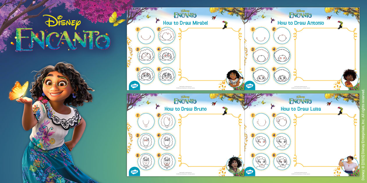 How to Draw Encanto Characters | Step-by-Step Guide | Disney